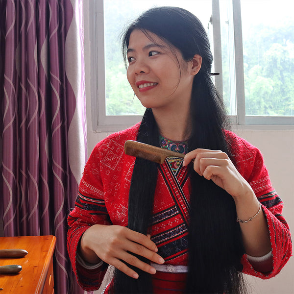 Shop Wooden Rat Tail Hair Comb for Braiding Hair | Yao Secret